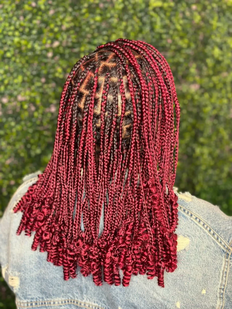 medium Knotless with curly ends near me Katy TX - KP African Hair ...